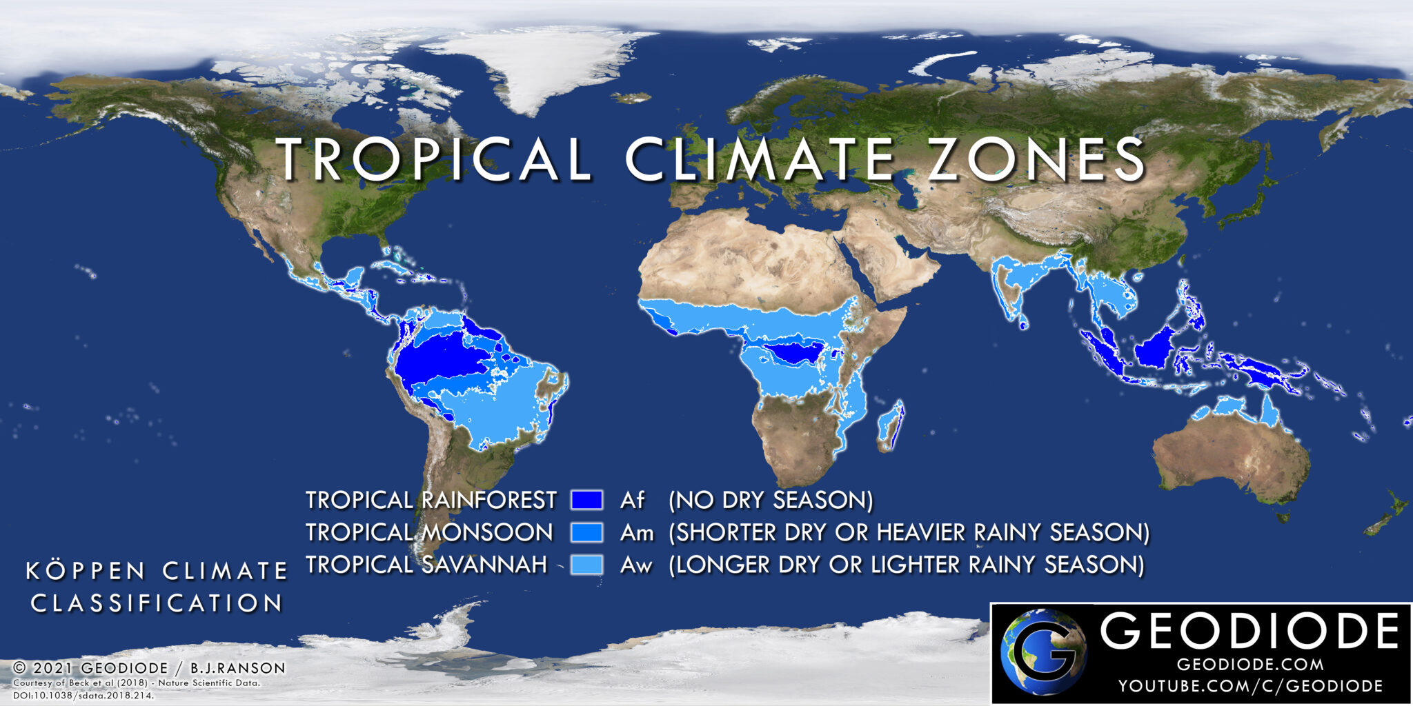 The Koppen-Geiger Climate Classification System - Geodiode